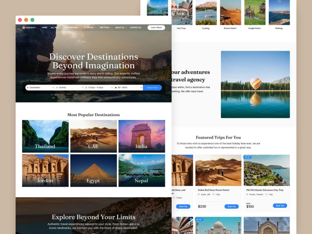 Free Travel Agency WordPress Themes & Plugins for Tour Operators | WP Travel Engine Themes - WP ...