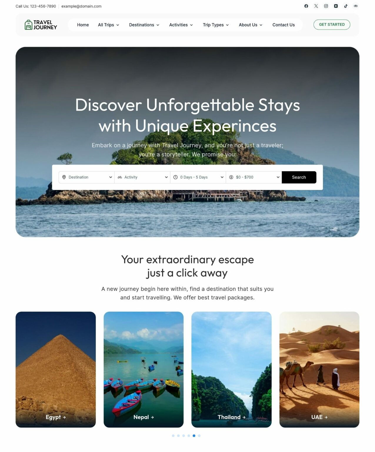 Free Travel Agency WordPress Themes & Plugins for Tour Operators | WP ...